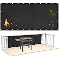 Amazon.com : Fireproof Heat Shield for Wall Behind Grill Protect Deck ...