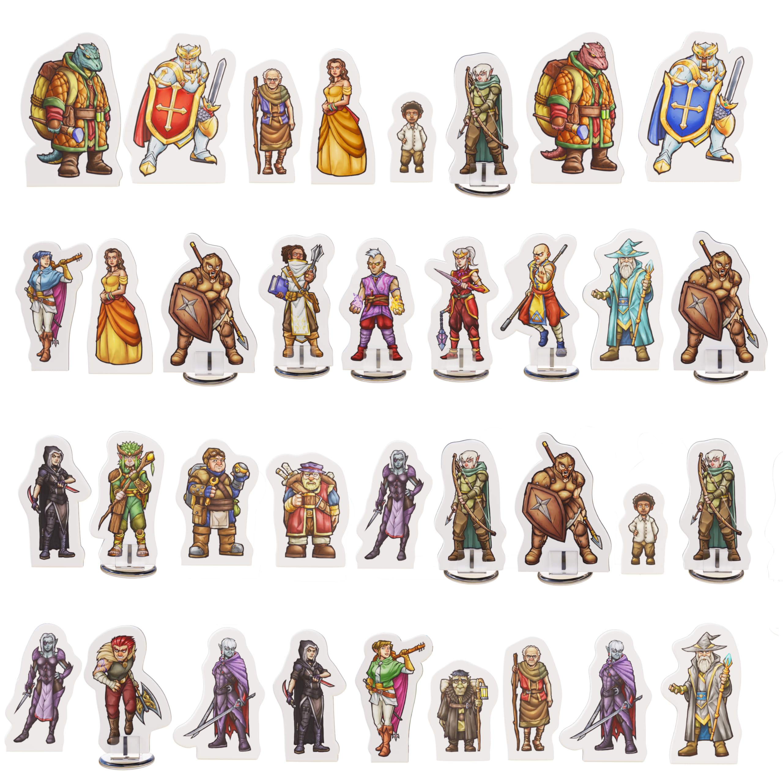 Mua Hard Flat Minis for DND Miniatures with Bases | 28mm - 32mm Scale ...