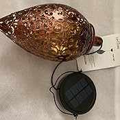 Tomshine Hanging Solar Lights Solar Lantern LED Garden Lights Metal ...