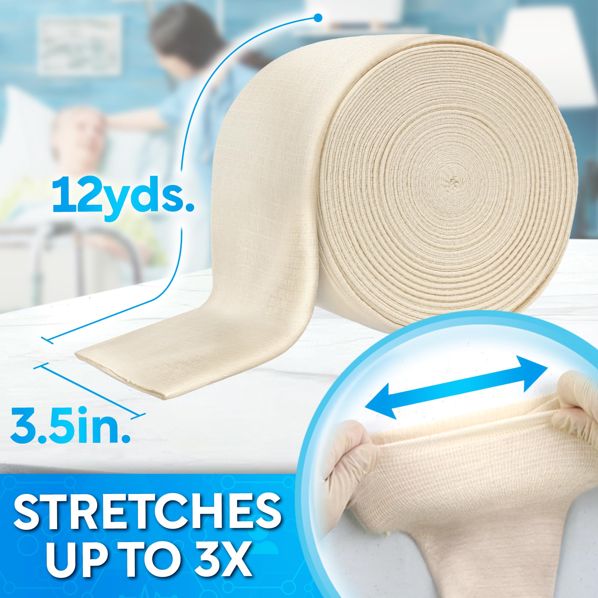 Mua JJ CARE Tubular Bandage, 3.5” x 12 Yards Stockinette Tubing for ...