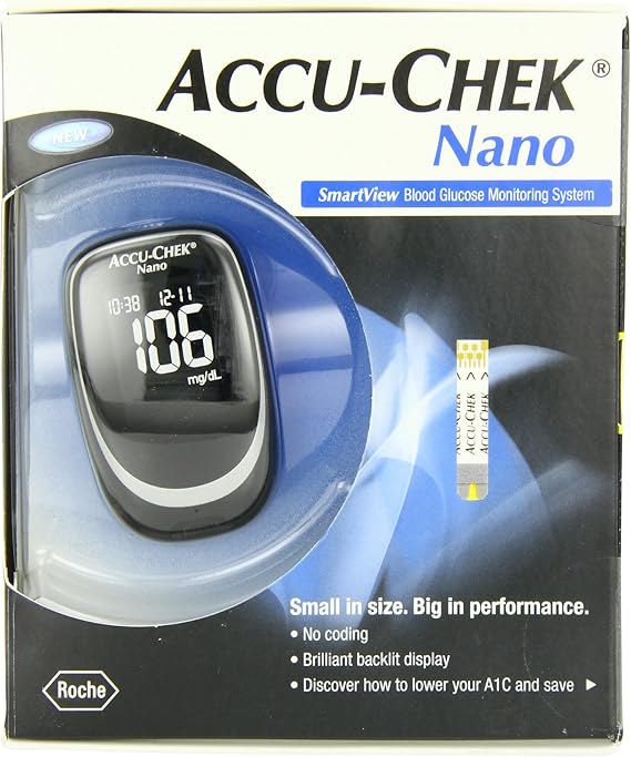 Amazon.com: Accu-Check Nano Smart View Blood Glucose Monitoring System ...