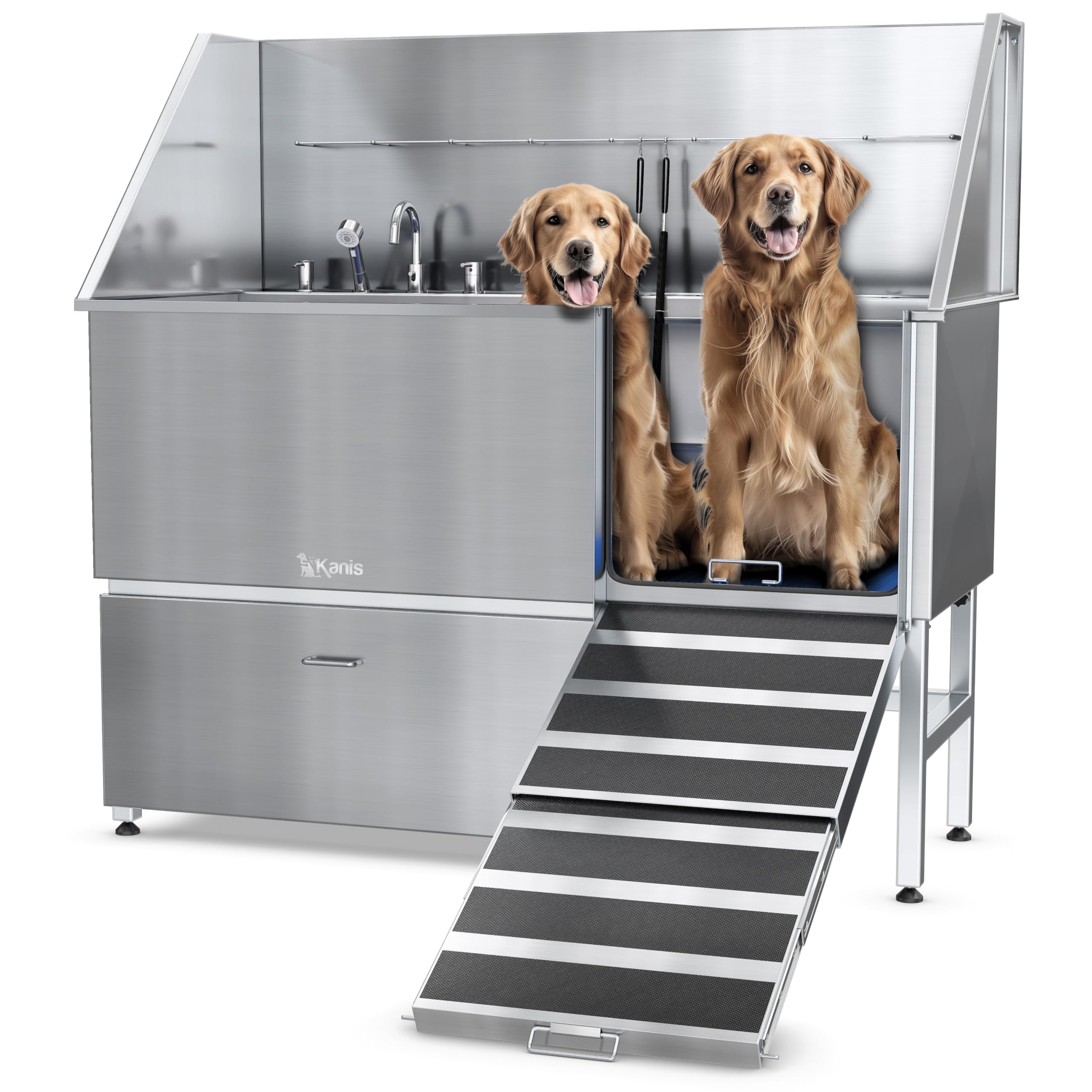 KANIS Professional Stainless Steel Dog Bathing Station - Dog Grooming ...