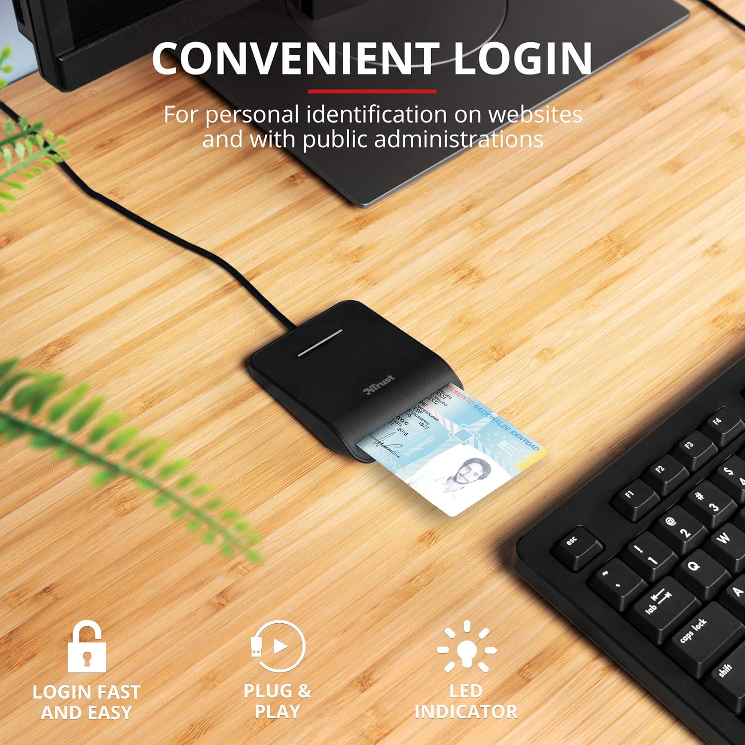 Trust Primo Smartcard Reader, DNI, FIPS 201, FIPS TAA and ISO 7816 ...