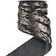 Amazon.com: HUIHUANG Black Christmas Ribbon Wired Black Faux Fur Birch ...