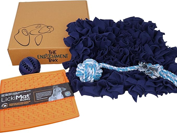 The Enrichment Box Snuffle Mat for Dogs Puppies, Interactive Dog Toys ...