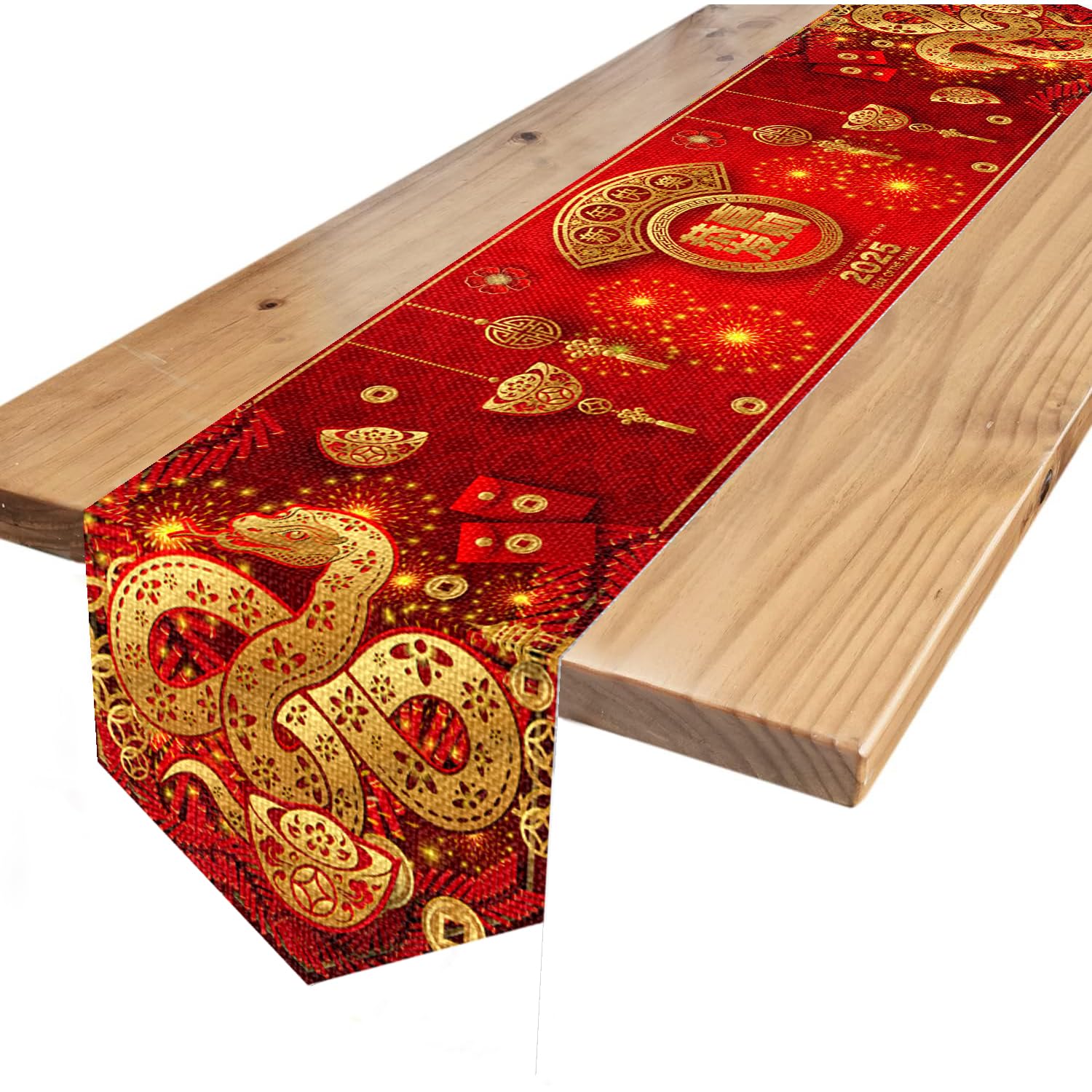 Chinese New Year Table Runner, Chinese New Year Decorations 2025, Year ...