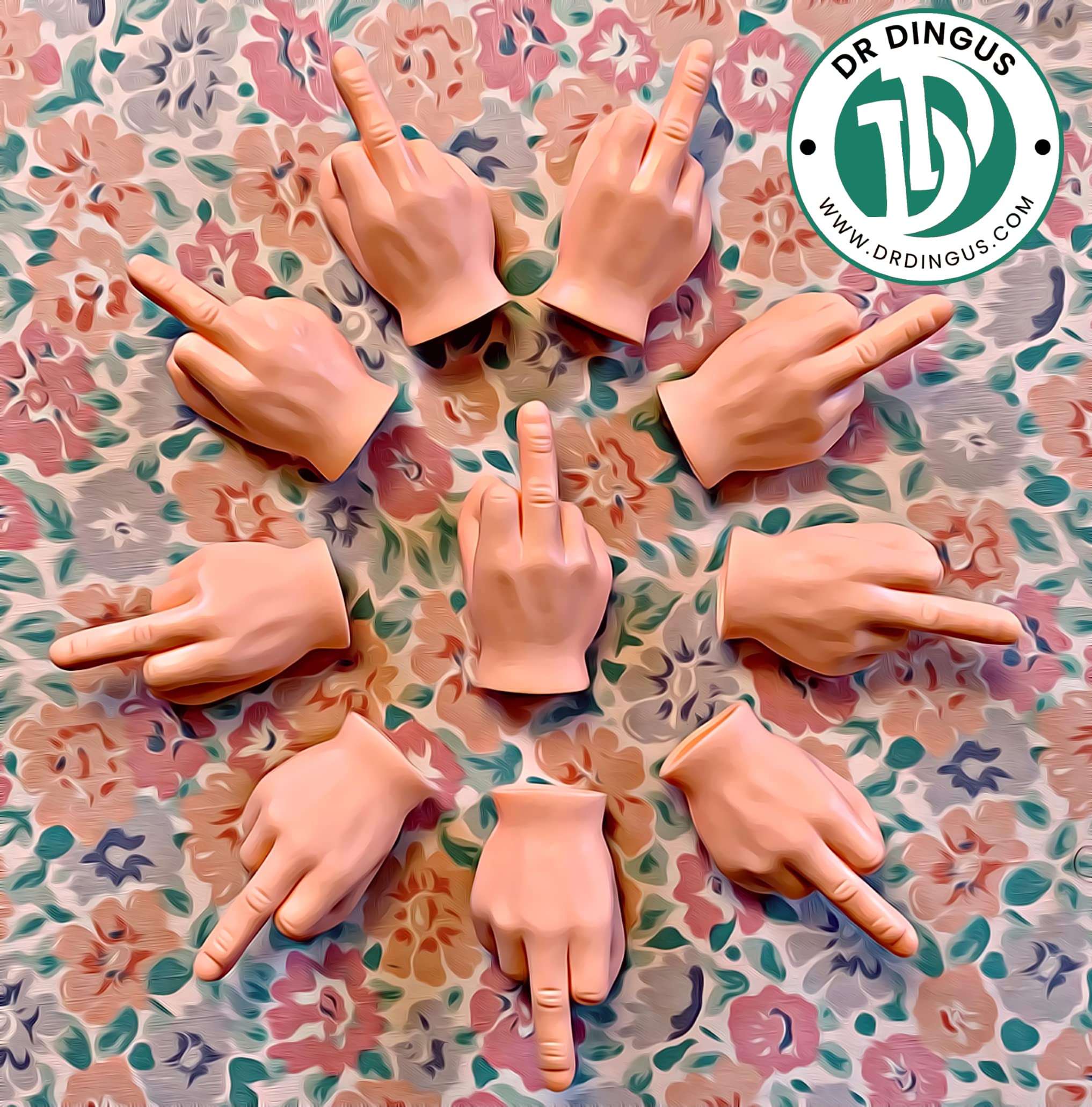 Mua Middle Finger Hand Puppets (10 Pack) – Premium Rubber Little Tiny ...