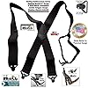 Holdup 2" Wide Outdoorsman Series Suspenders for Men with Composite Plastic USA Patented Gripper ...