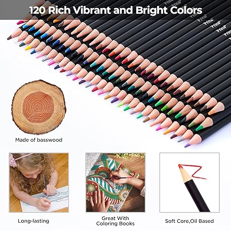 Mua PRINA Art Supplies 120 Colors Colored Pencils Set for Adults ...