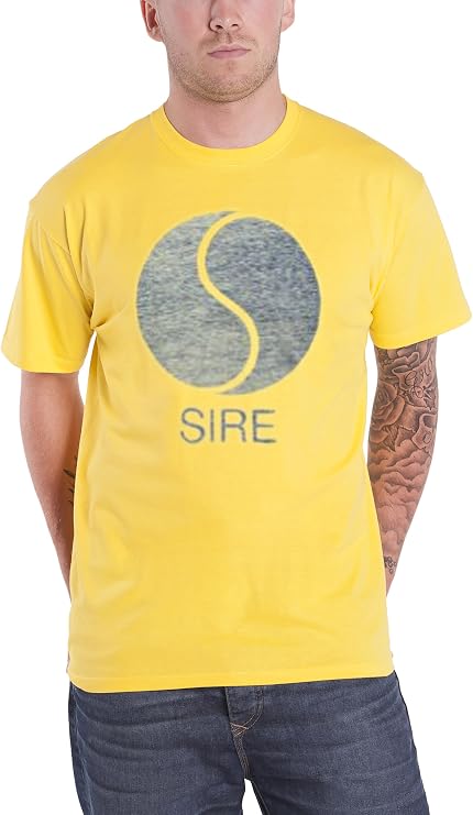 Sire Records Logo Official Mens T Shirt (Xl) Yellow : Amazon.co.uk ...