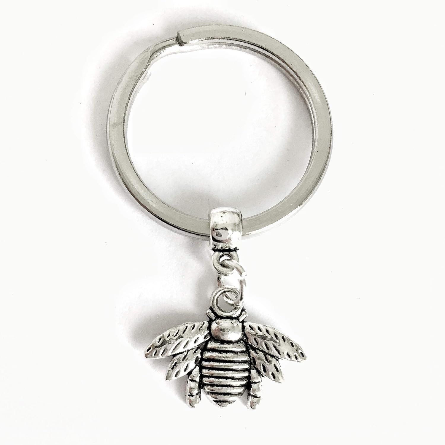 Personalised Bee Keyring, Handmade Honey Bee Bag Charm, Gardener Gift ...