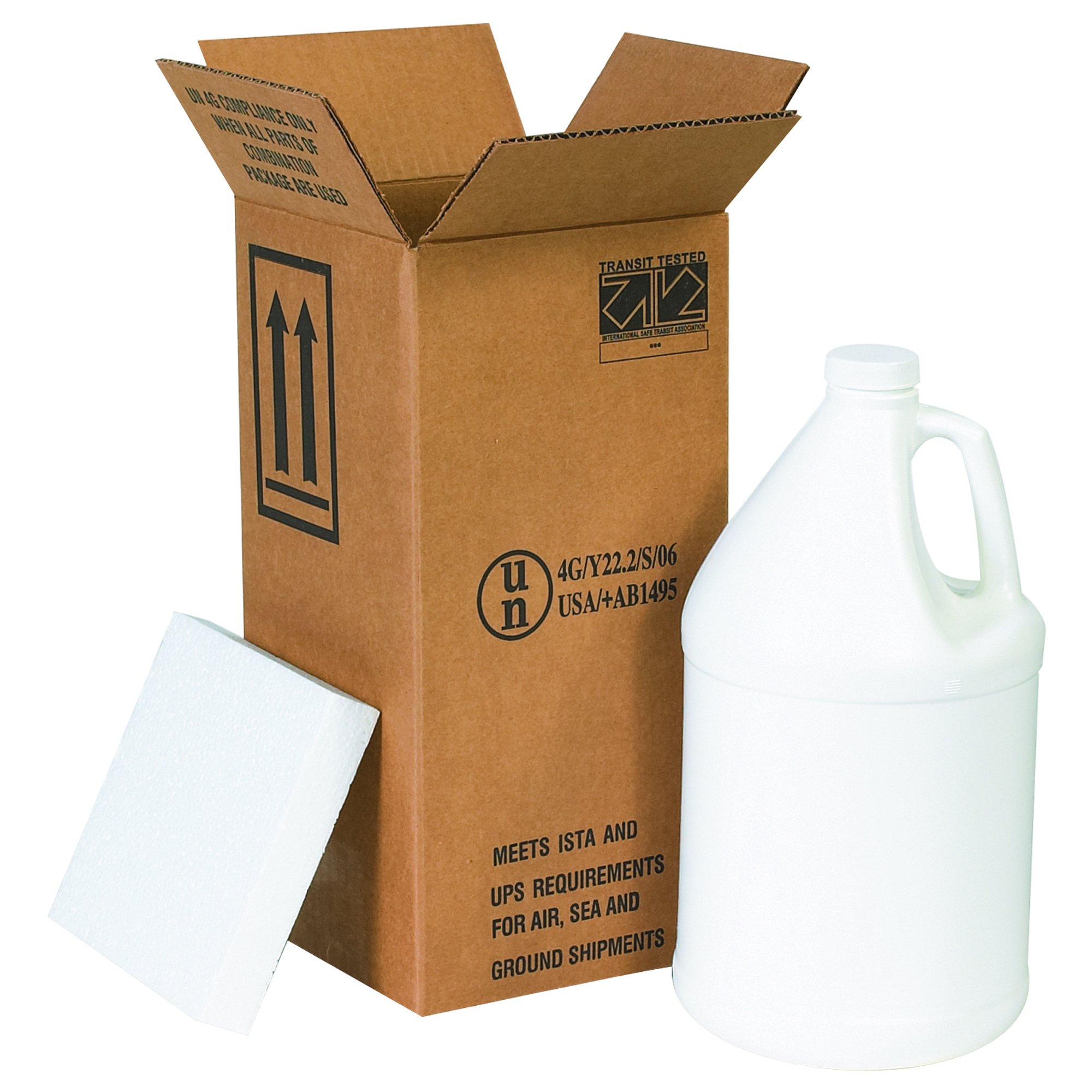 Boxes Fast BFHAZ1130 Haz Mat Plastic 1-Gallon Jug Shipping Kit ...