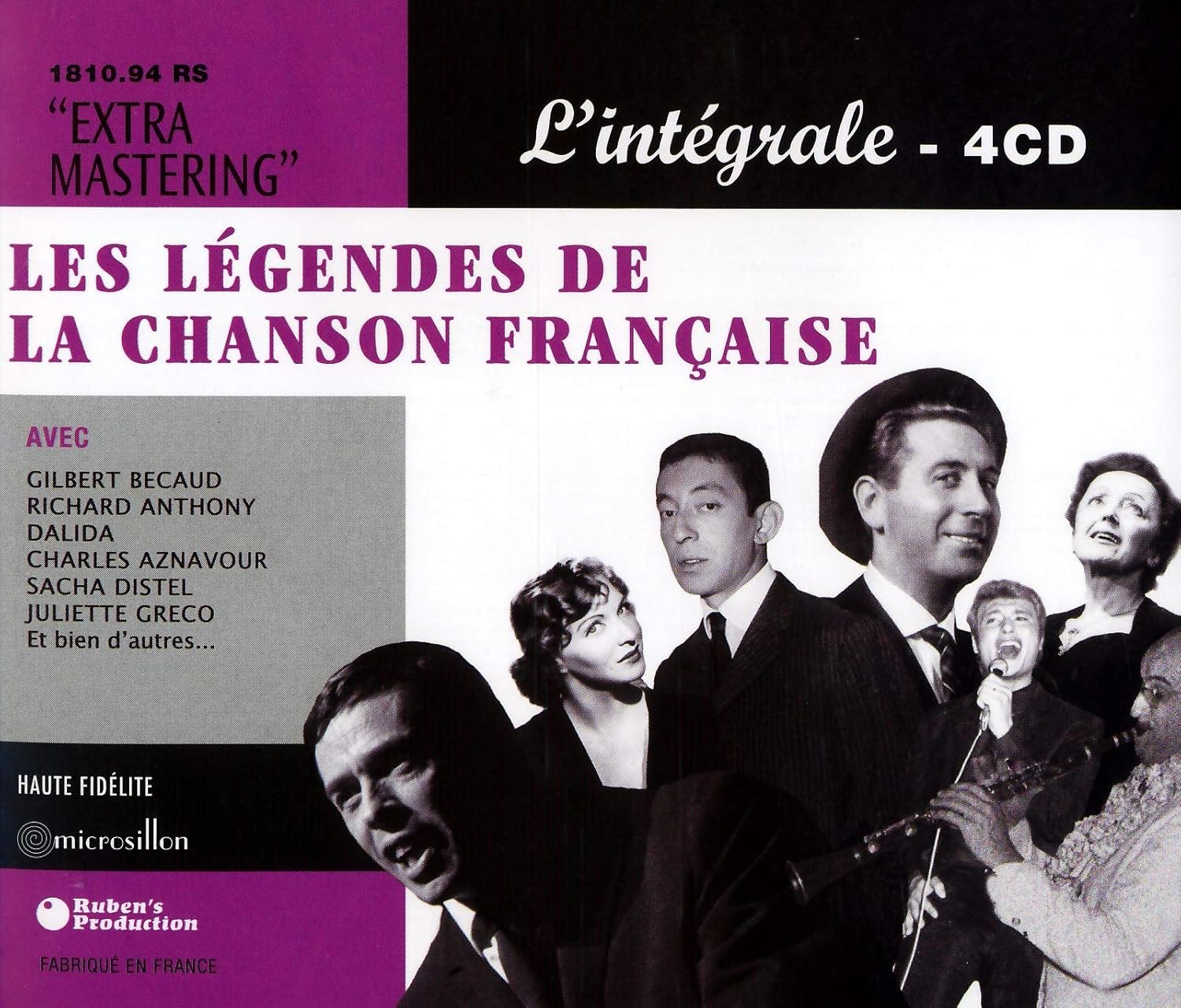 Les Légendes De La Chanson Française-L'Intégrale 4CD: Various: Amazon ...