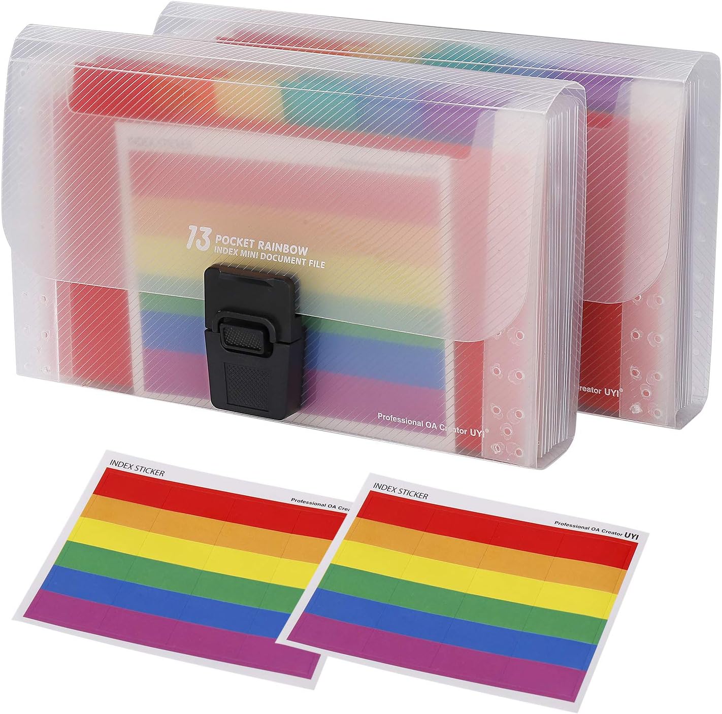 Mini Expanding File Folder A6 Accordion Receipt Organizer with 13 ...