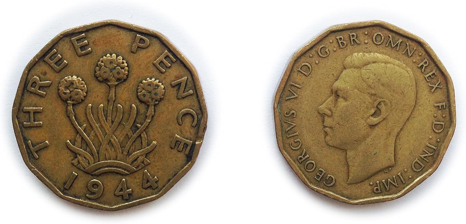 Coins for collectors - Circulated British 1944 Threepenny Bit / Three ...