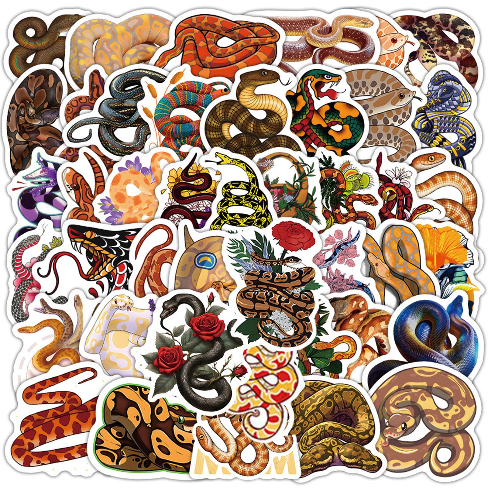 Mua Snake Stickers, 60pcs Cute Funny Reptile Animal Snake Stickers Pack ...