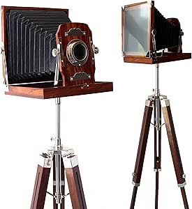 Amazon.com: collectiblesBuy Vintage Look Wooden Folding Camera with ...