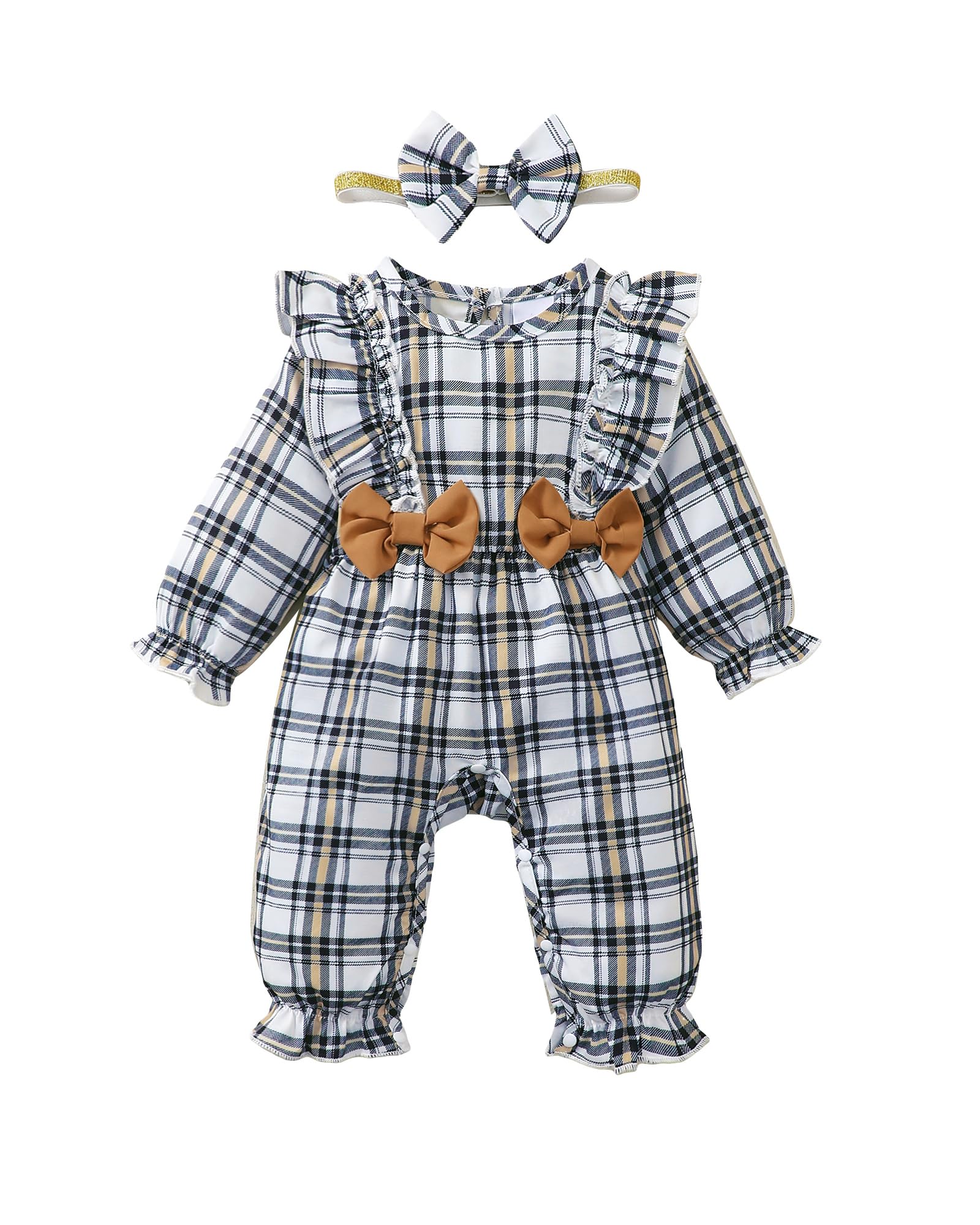 SUNNY PIGGY Baby Girl Clothes Outfits Newborn Infant Girl Ruffle One ...