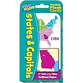 Amazon.com: U.S. States Flash Cards for Kids | 50 State Geography Cards ...
