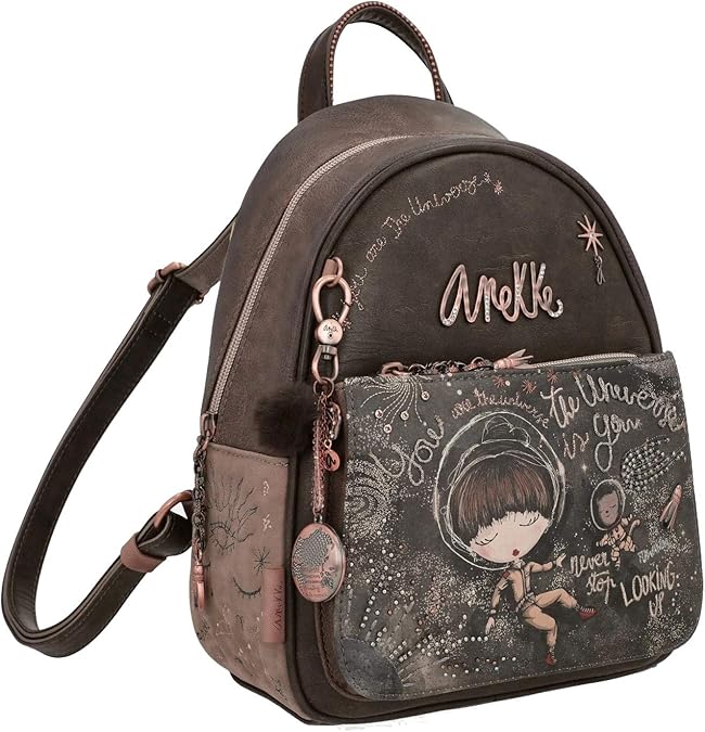 Anekke - Original mochila pequeña estampada universe : Amazon.es ...