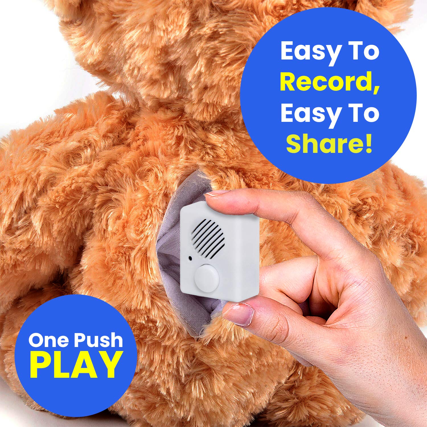 EZSound Box 200 Seconds Voice Recorder For Stuffed Animals