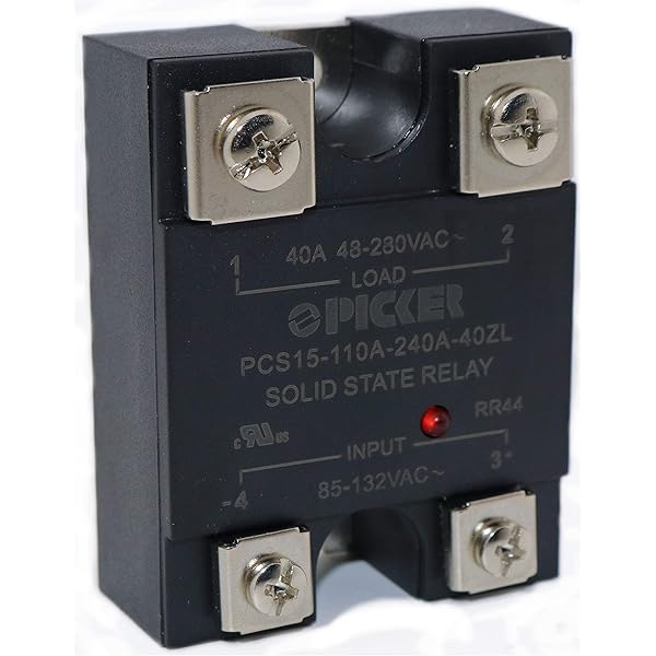 UL Rated 25 Amp 48-280 VAC Zero Crossing PCS15-110A-240A-25ZQ Hockey Puck Solid State Relay with ...