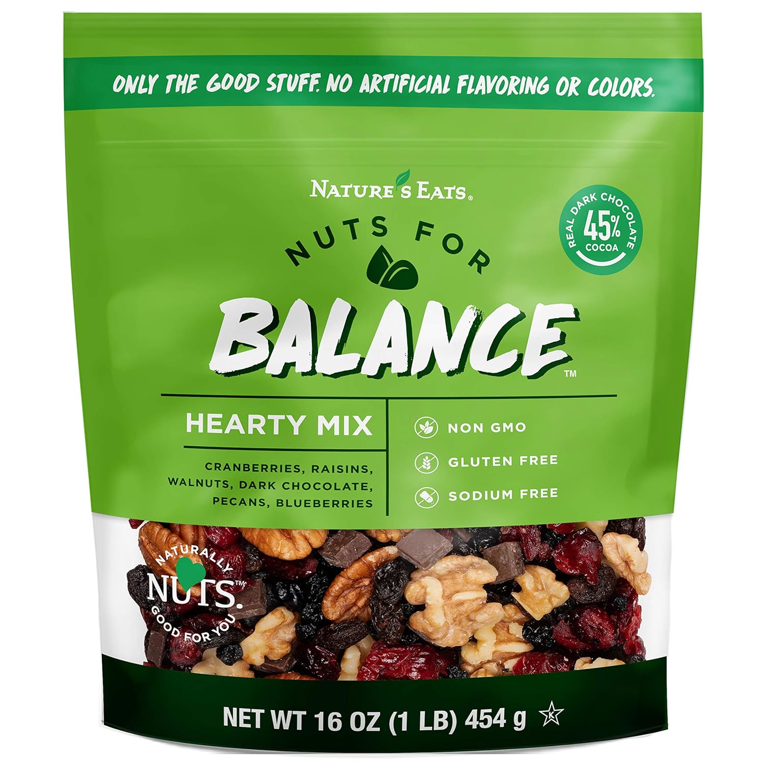 Natures Eats 441365246328 Nuts for Balance Trail Mix, 16 oz