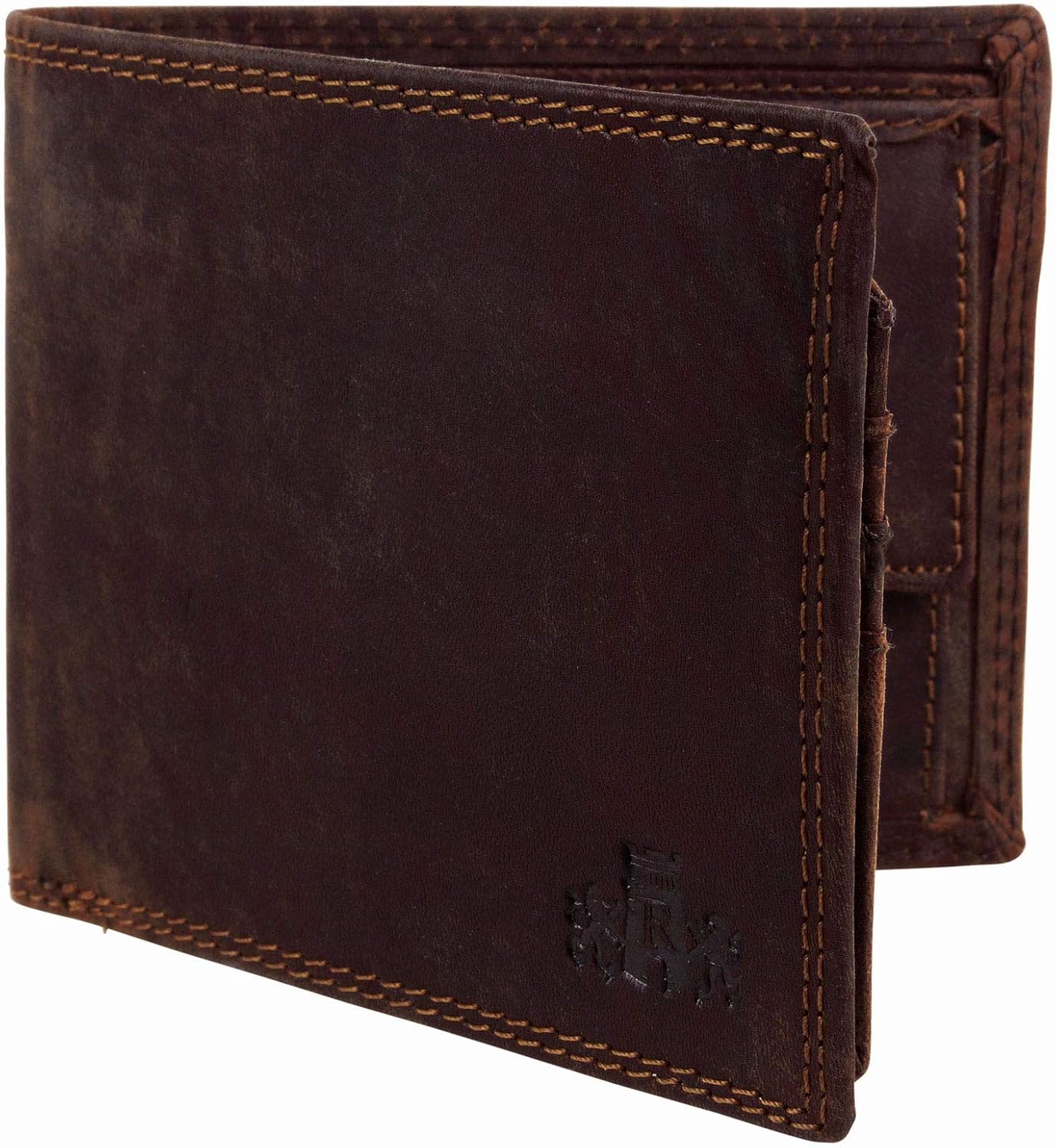Rowallan of Scotland Mens Bi-Fold Tabbed Hunter Wallet - Cognac: Amazon ...