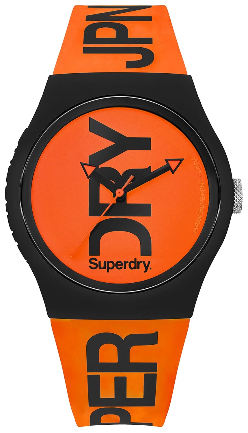 Superdry Men's Analogue Quartz Watch with Silicone Strap SYG189OB ...