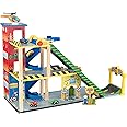 Amazon.com: KidKraft Mega Ramp Racing Set with 5 Vehicles and Moving ...