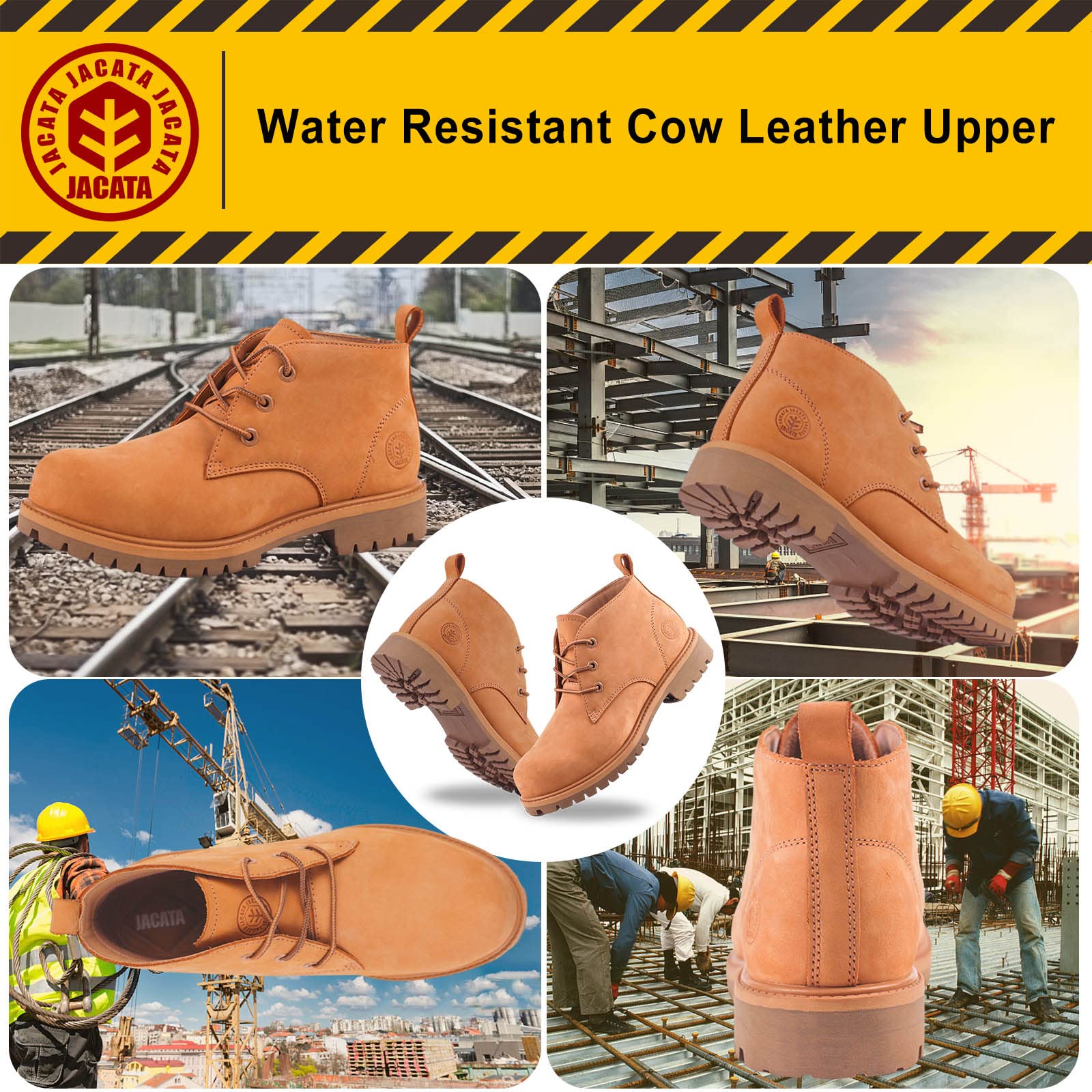 Mua Jacata Safety Construction Work Boots for Men Chukka,Kevlar Anti ...