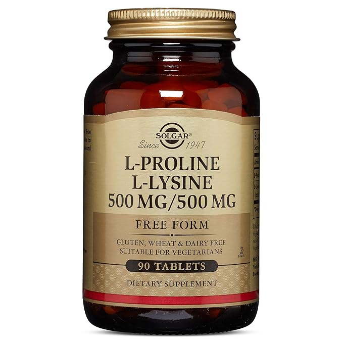 Solgar L-Proline/-Lysine Tablets, 500 mg, 90 Count: Amazon.in: Health ...