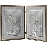 Amazon.com - Lawrence Frames Polished Silver Plate 8x10 Hinged Double ...