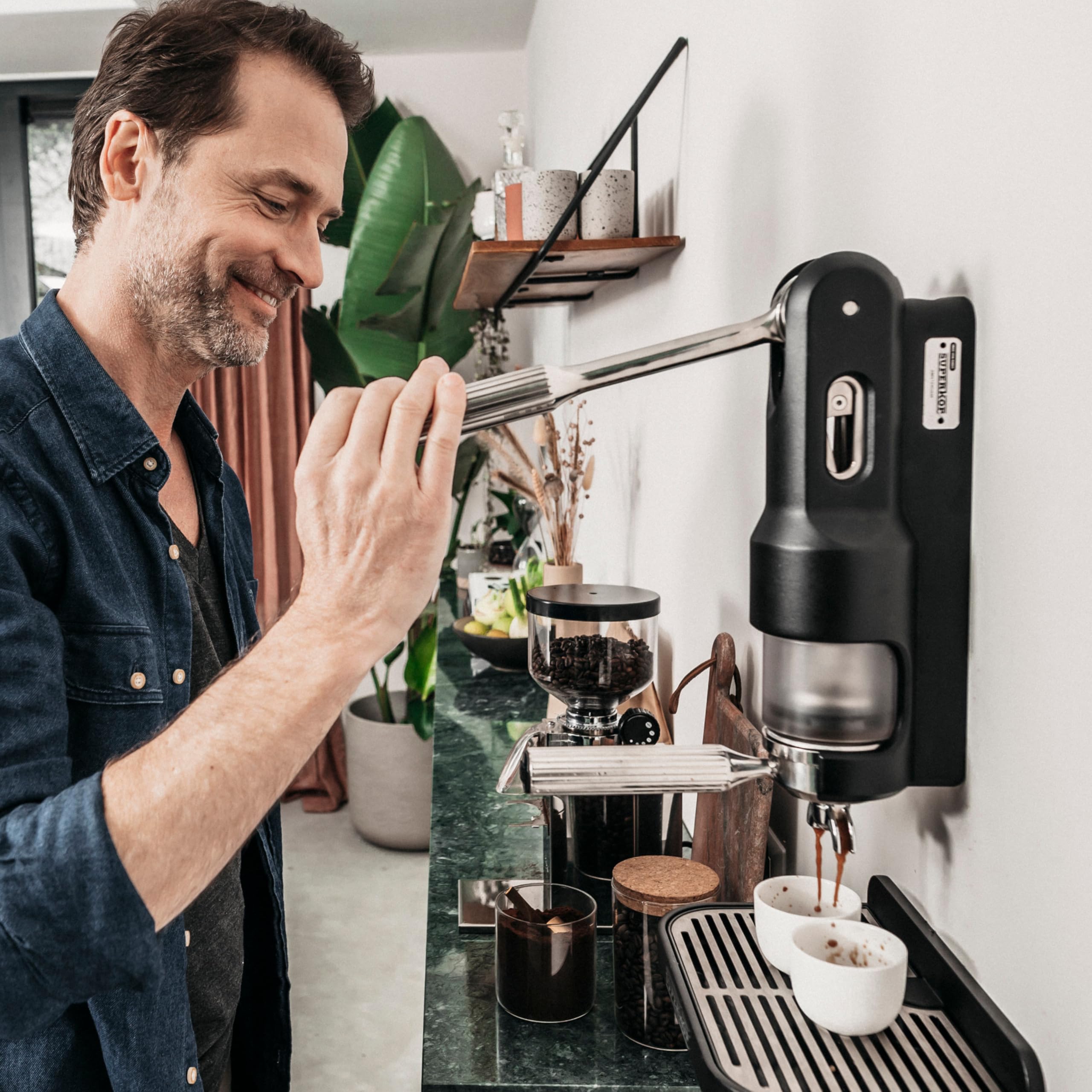 Mua SUPERKOP Premium Manual lever espresso machine for the Home, Maker ...