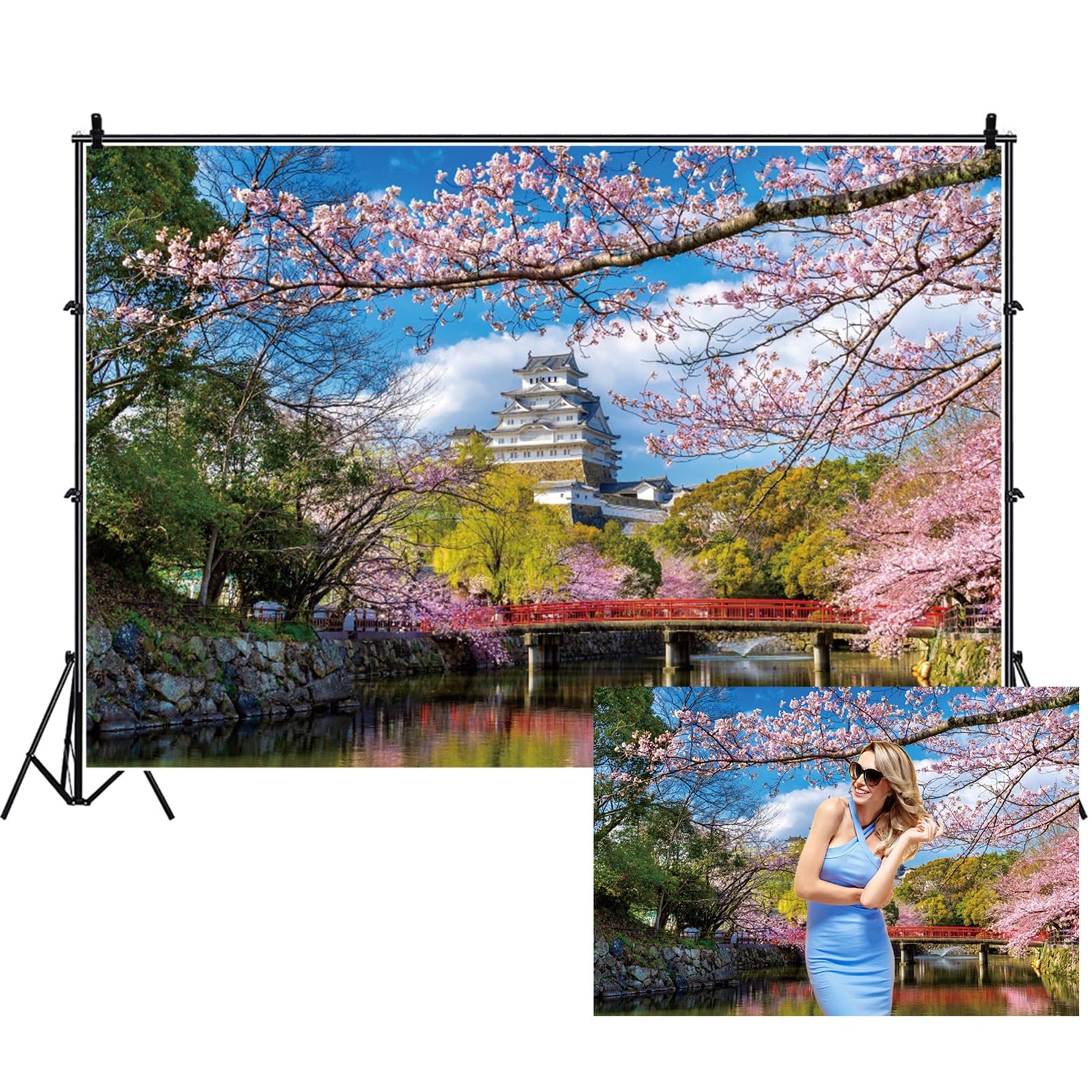 Renaiss Spring Cherry Blossom Backdrop Janpanese Wallpaper for Asian ...