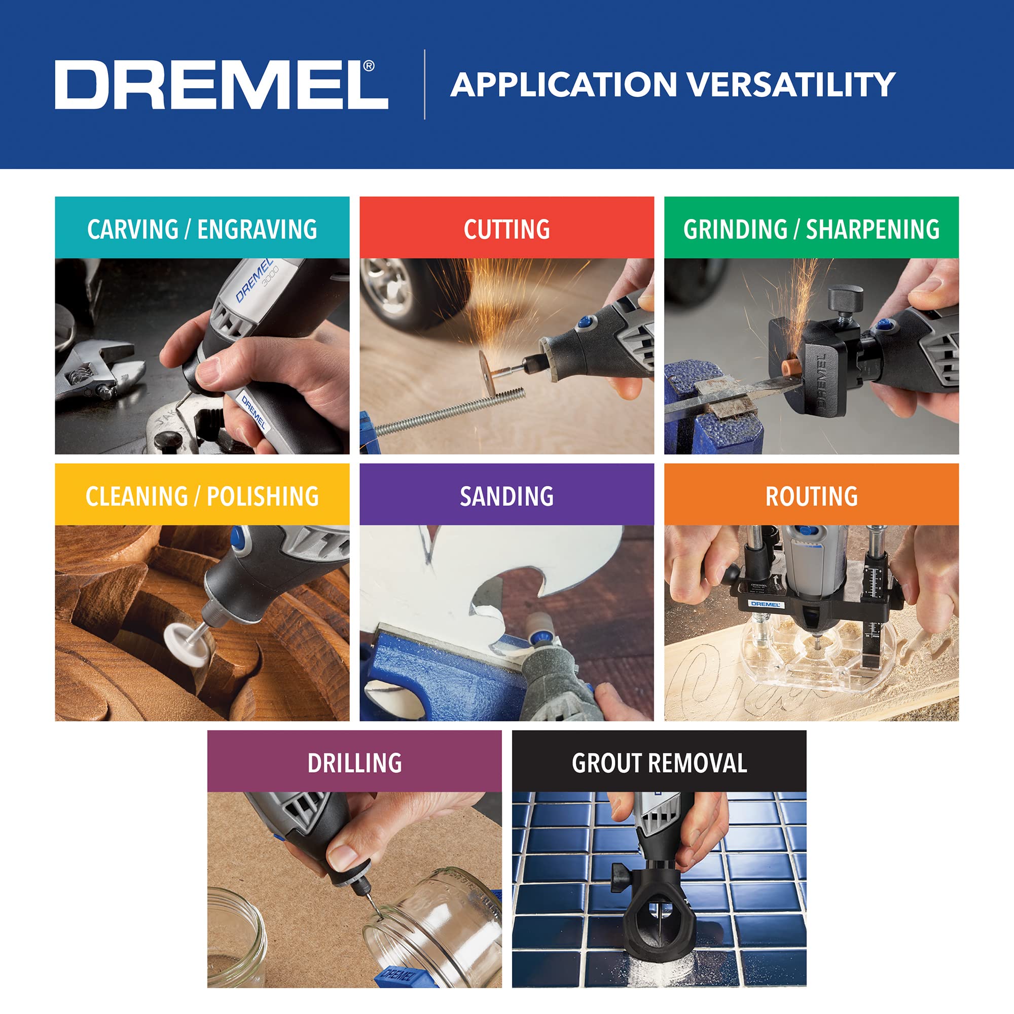 Mua Dremel 3000-1/25 Variable Speed Rotary Tool Kit - 1 Attachment & 25 ...