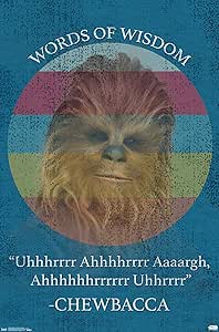 Amazon.com: Trends International Star Wars-Chewbacca Quote Wall Poster ...