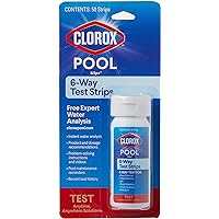 Amazon.com : Clorox Pool&Spa 70050CLX 6-Way Test Strips, White : Patio ...