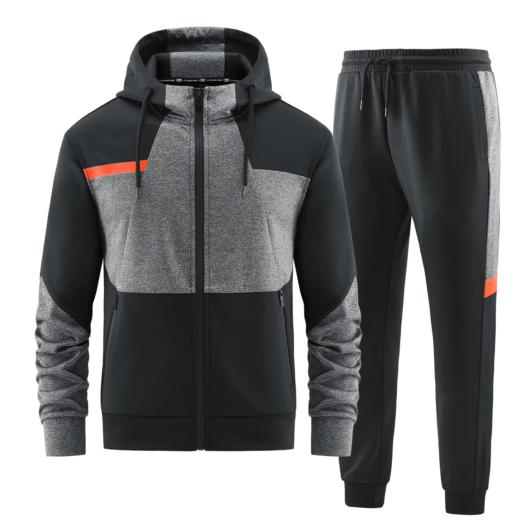 ANOTWENER Track Jogging Suits For Men Set Running Sweatsuits Casual ...