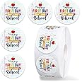 Amazon.com: Whaline 1000Pcs Back to School Stickers Happy First Day of ...