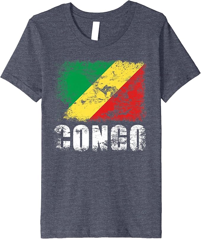 Amazon.com: Congo Flag T-Shirt | Kongo Flag Tee: Clothing