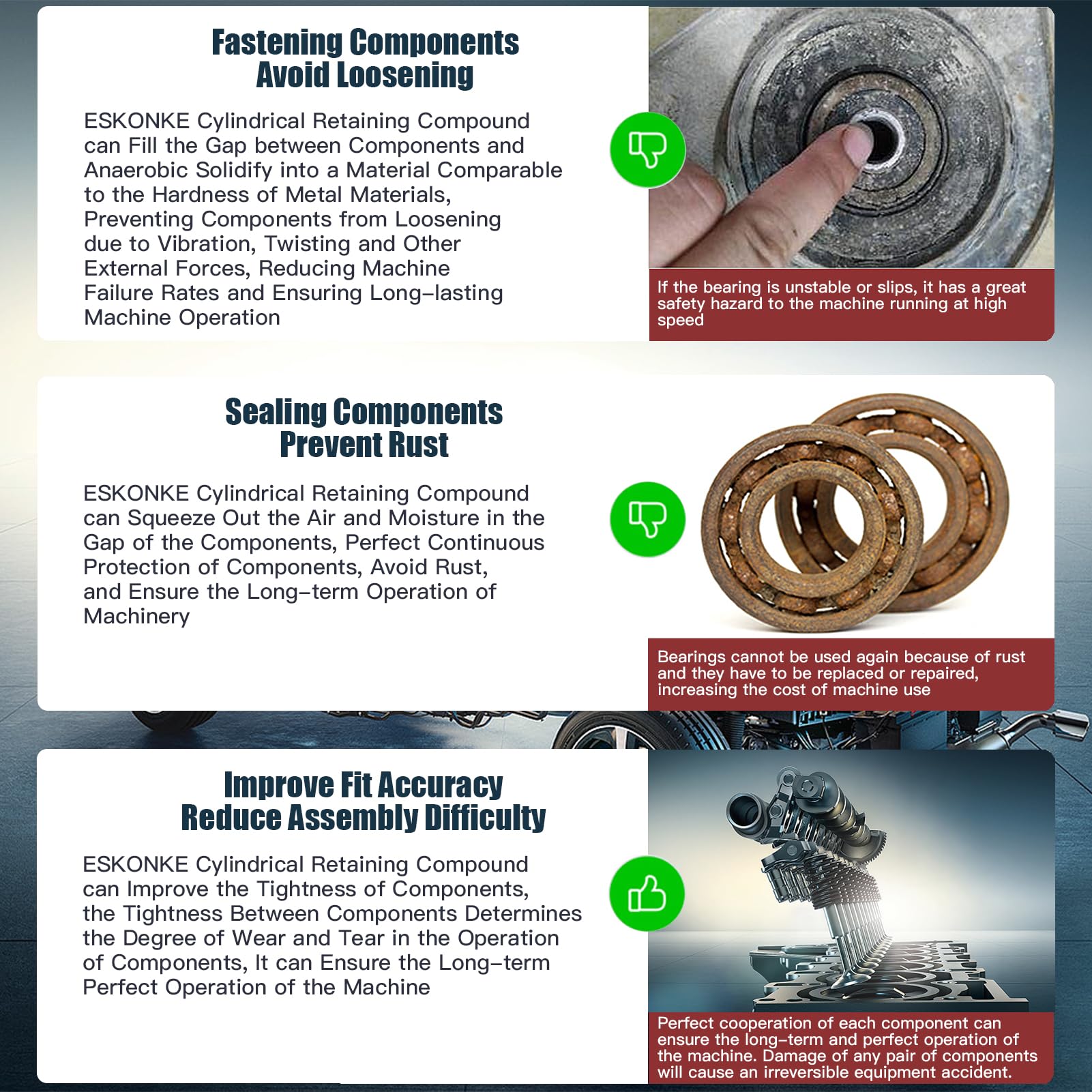 Mua ESKONKE Retaining Compound Green 680 Sleeve Retainer High Strength ...