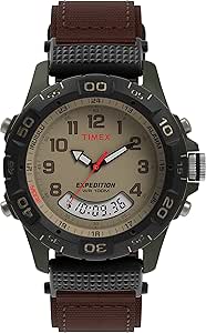 Amazon.com: Timex Men's T45181 Expedition Resin Combo Brown/Green Nylon ...