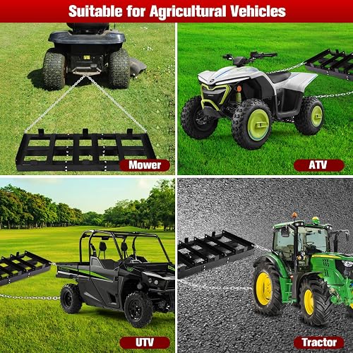 Atv Pull Behind Grader Leveler Drag Harrow Driveway Grader Landscape
