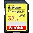 Amazon.com: SanDisk 32GB Extreme SDHC UHS-I Memory Card - 90MB/s, C10, U3, V30, 4K UHD, SD Card ...