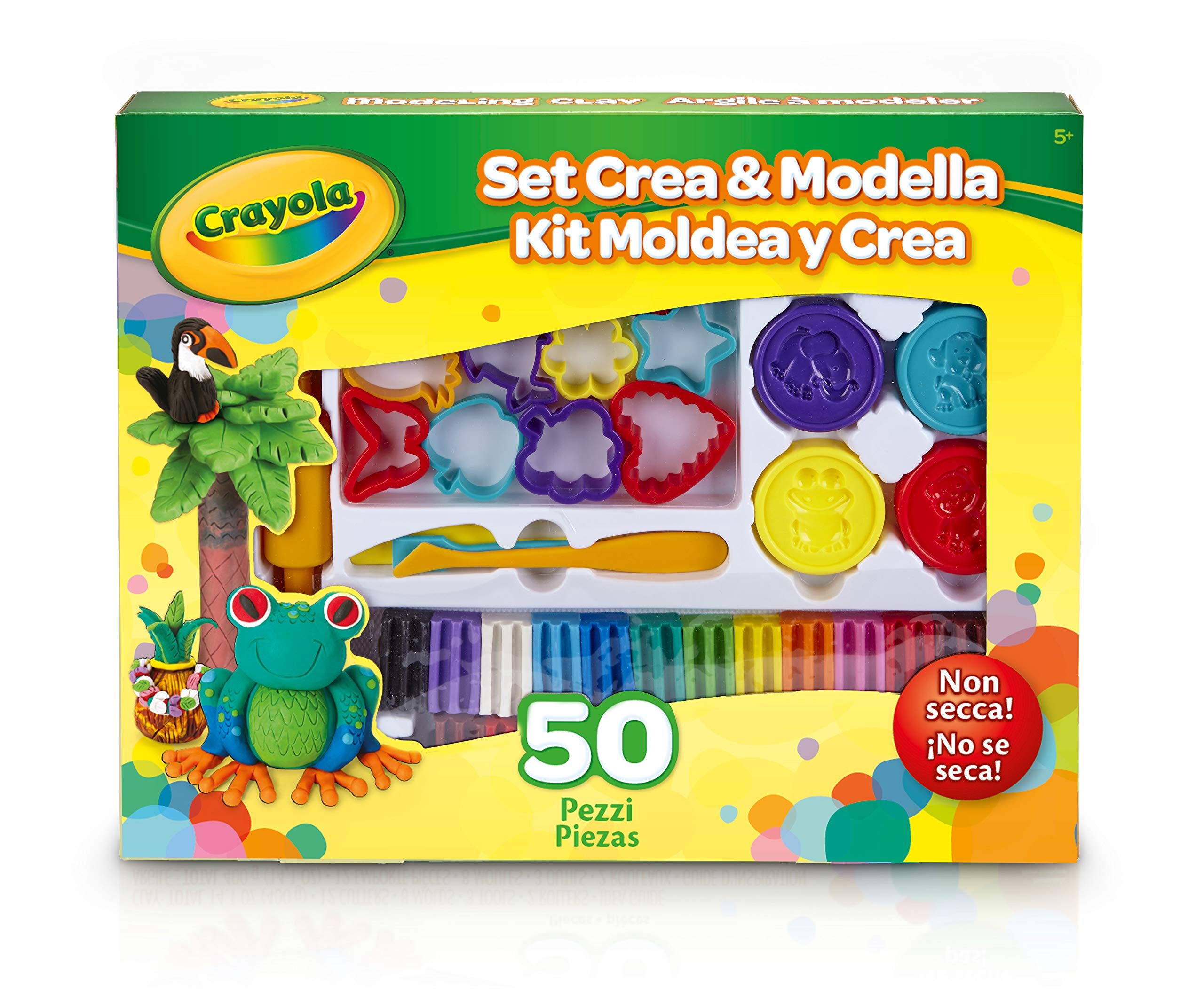 Mua Crayola Deluxe 50 Piece Modeling Clay Art Kit Art Gift for Kids 5 ...