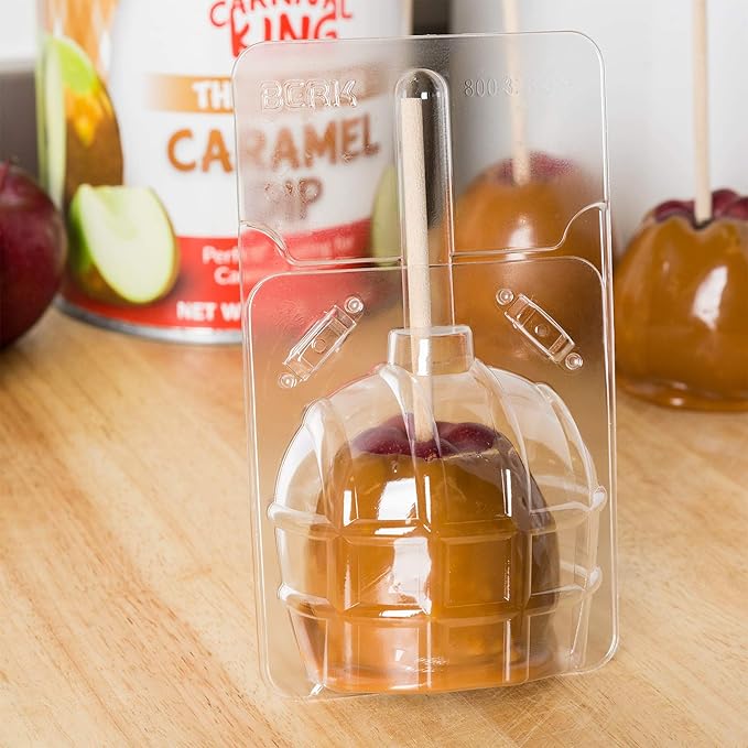 Decony 20 pc. Clear Large Candied Apple Containers Boxes - Plus 20 ...