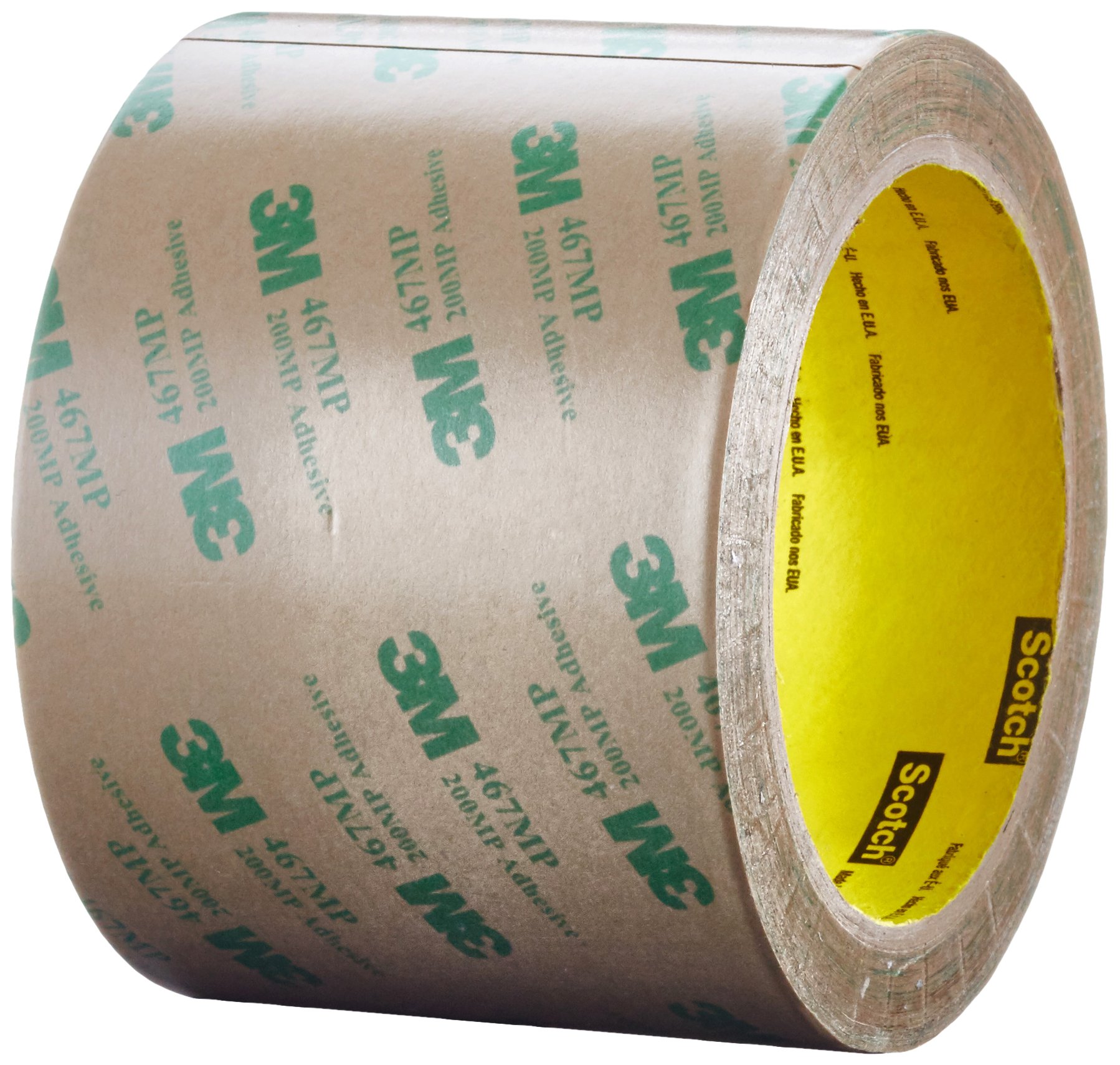 1 2-5-468MP TapeCase 3M 468MP Adhesive Transfer Tape 2" Width x 5yd ...