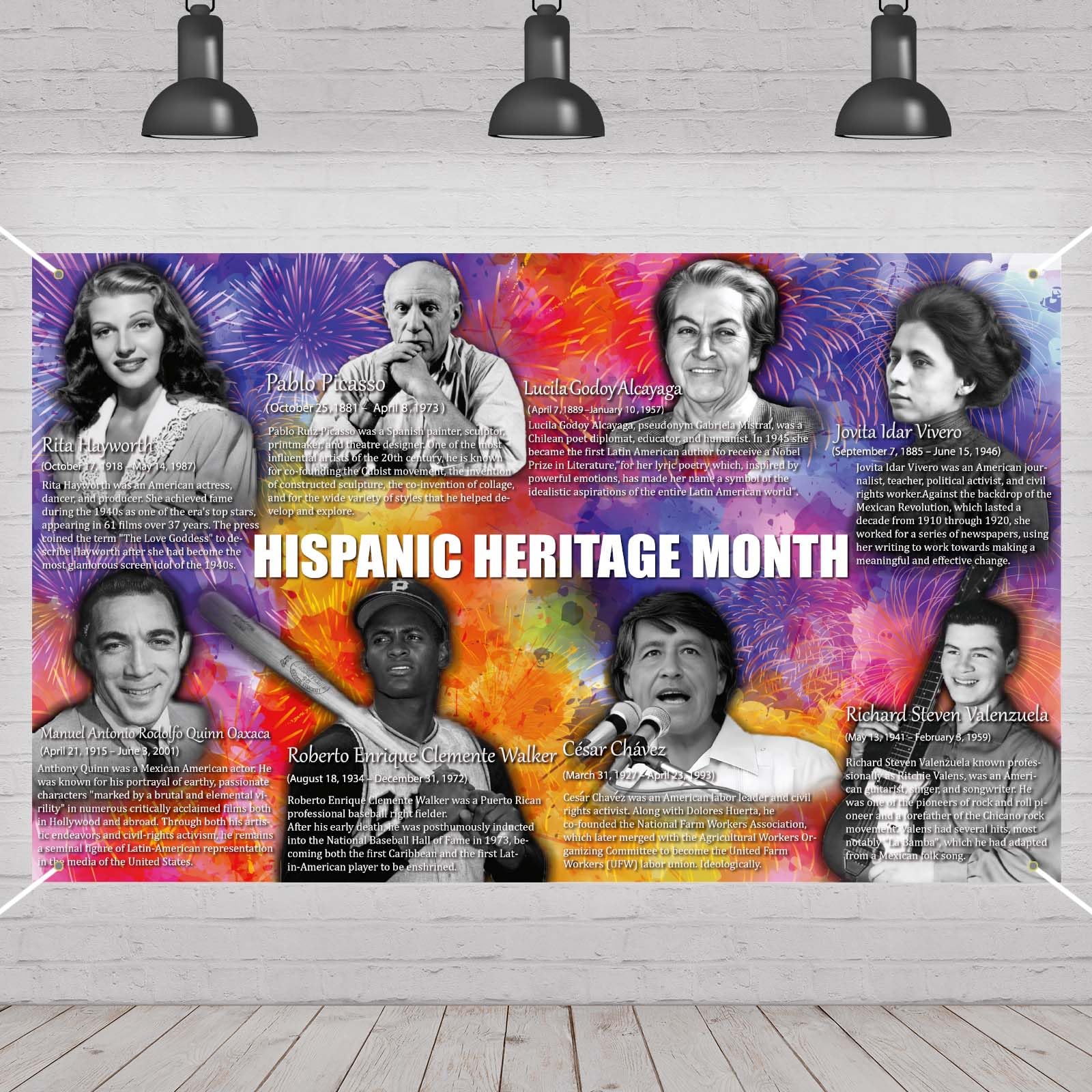 Hispanic Heritage Month Backdrop Hispanic Heritage Decorations World ...