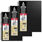 Amazon.com: ARTEZA Spiral Sketch Book 9x12 Drawing Pad 100 Sheets Sketch Pads for Drawing for ...